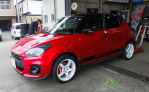 スズキ スイフトスポーツ（ZC33）におすすめ！ADVAN RacingのTC-4とヨコハマタイヤのアドバンd Bを装着しました[215/45R17] - 埼玉県川越市タイヤ交換 ホイール販売店